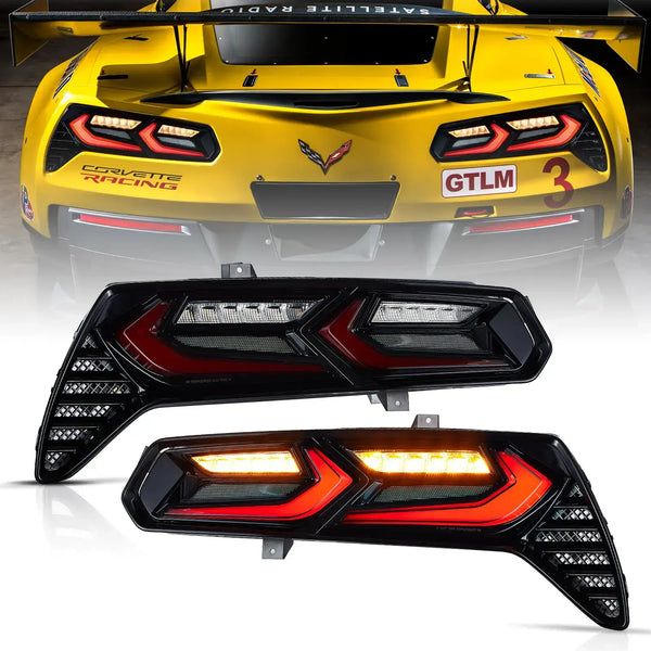 14-19 Chevrolet Corvette C7 Vland Full LED Tail Lights With Sequential ...