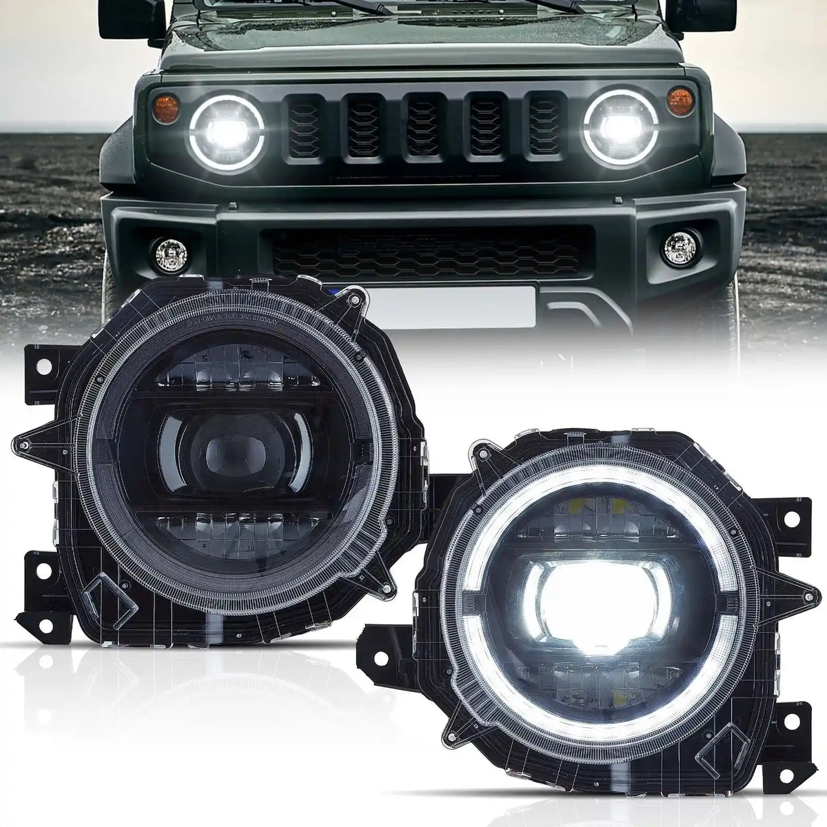 19-23 Suzuki Jimny Vland Full LED Dual Beam Projector Upgrade Headligh ...