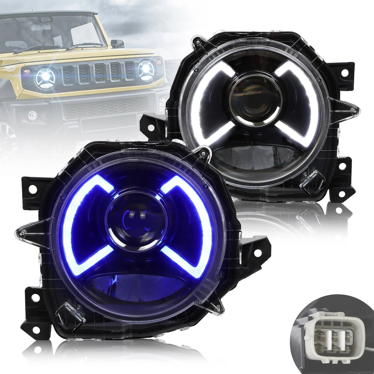 VLAND Carlamp LED Projector Headlights For Suzuki Jimny 2019-2023 ...