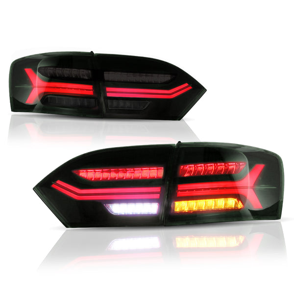 11-14 VW Jetta MK6 Vland LED Aftermarket Tail Lights With Sequential T ...